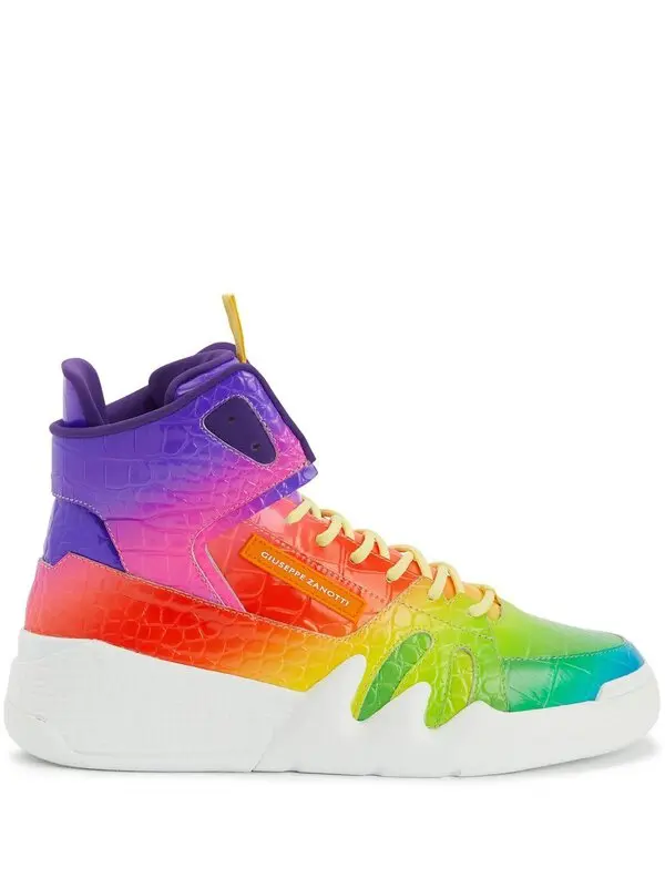 GIUSEPPE ZANOTTI Rainbow High-top Sneakers