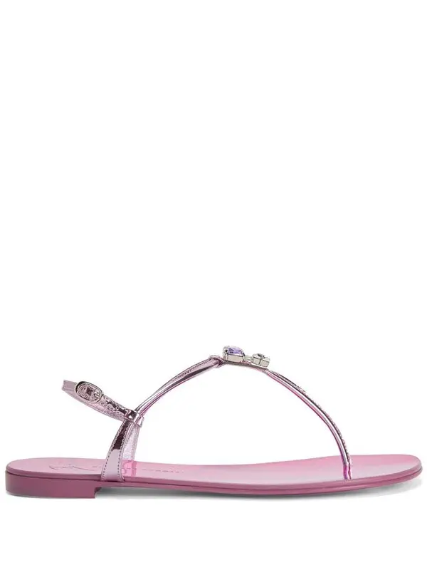 GIUSEPPE ZANOTTI Alphonsine Thong Sandals - Pink