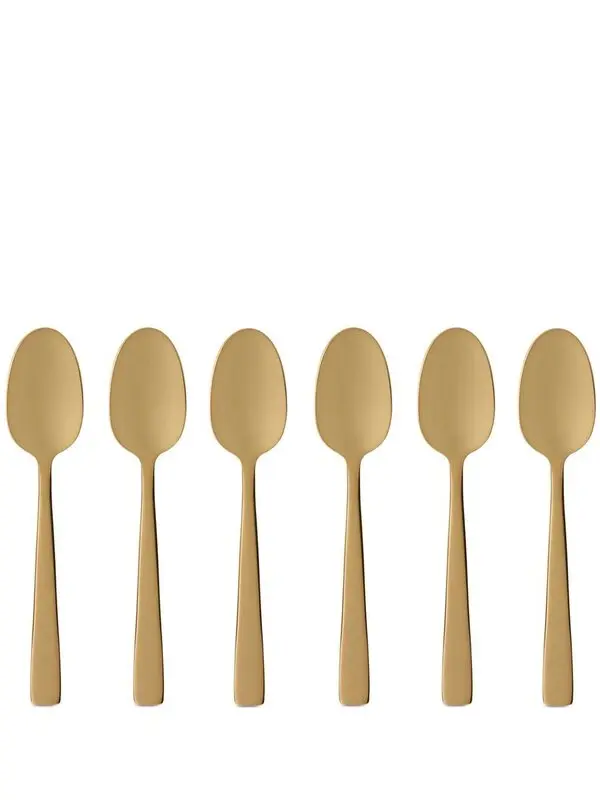 Dolce & Gabbana Logo-engraved Coffee Spoons - Gold