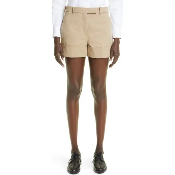 Thom Browne Piece Dyed Cotton Gabardine Sack Shorts