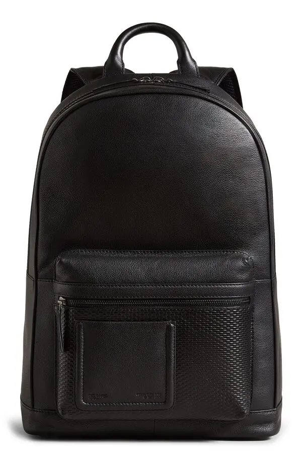 Ted Baker London Convoy Leather Backpack - Black | Editorialist