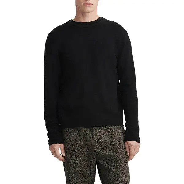 Rag & Bone Harvey Crewneck Sweater - Blk/blk