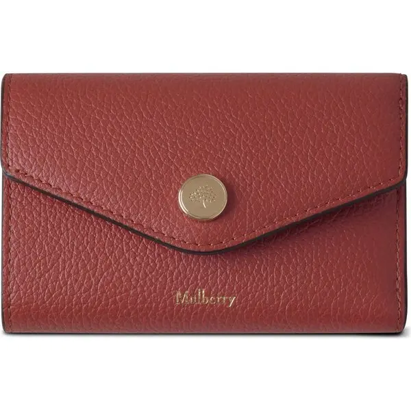 Mulberry Folded Multi-card Wallet - Rust