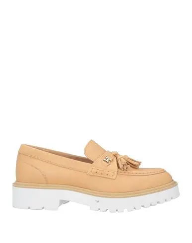 Hogan Leather Loafers With Tassels And Lug Sole