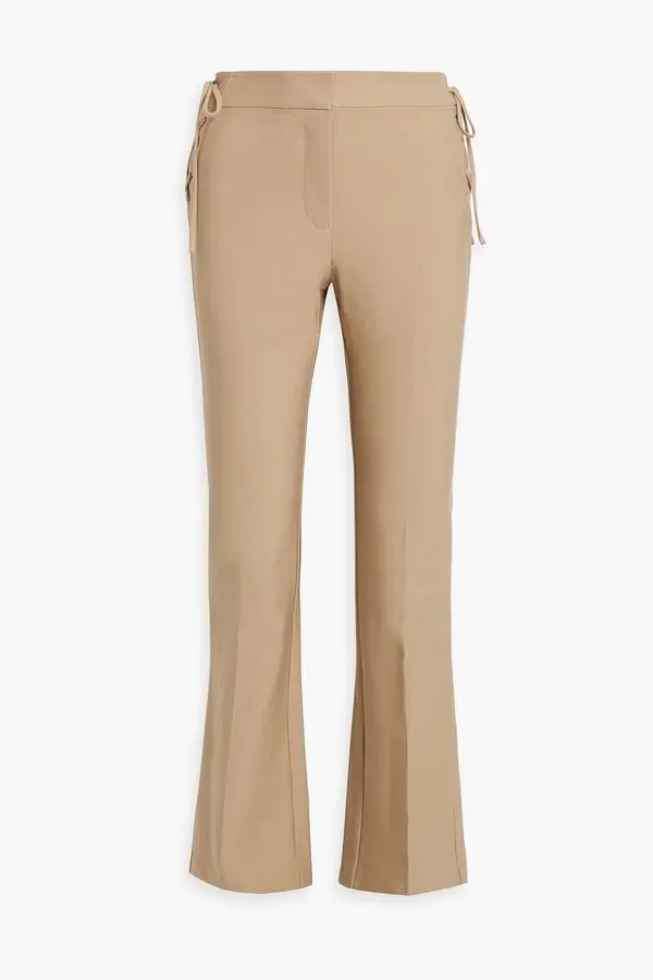 Derek Lam 10 Crosby Curtis Lace-up Bootcut Pants - Sand