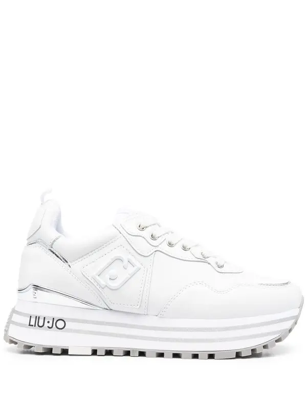 Liu Jo 40mm Chunky Lace-up Sneakers - White