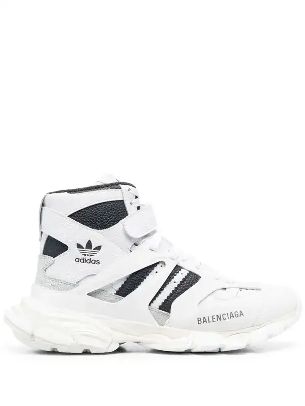 Balenciaga X Adidas Track Forum Sneakers - White | Editorialist