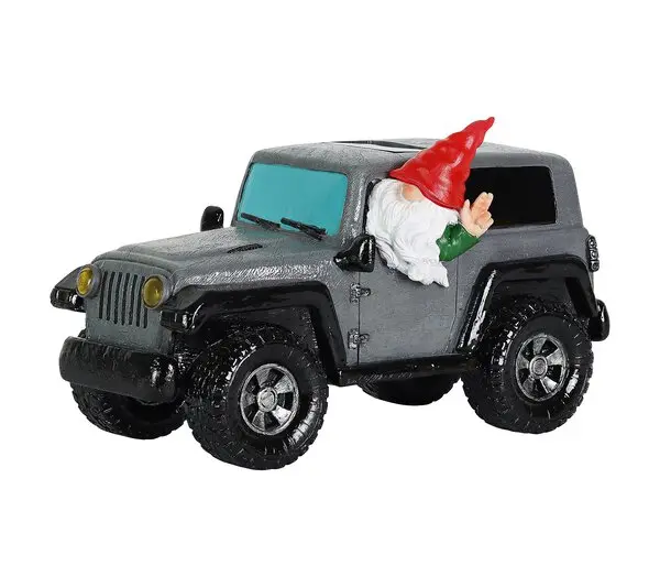 EXHART Solar Off-roading Gnome Statue