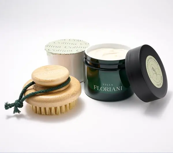 VILLA FLORIANI Rejuvenating Body Cream With Refill & Brush