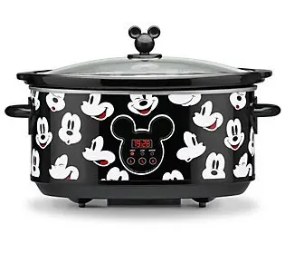 QVC Disney Mickey Mouse 7-quart Digital Slow Cooker With Sound
