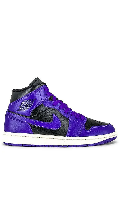 Jordan Mid Sneaker In Purple Black Dark Concord Sail 34