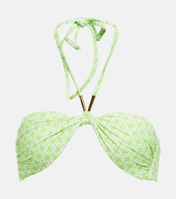 Melissa Odabash Canary Halterneck Bikini Top - Turquoise