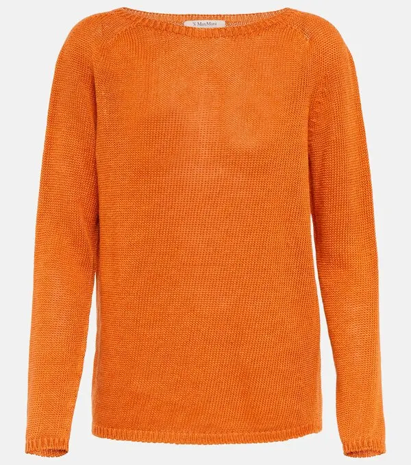 Max Mara Giolino Linen Sweater - Yellow