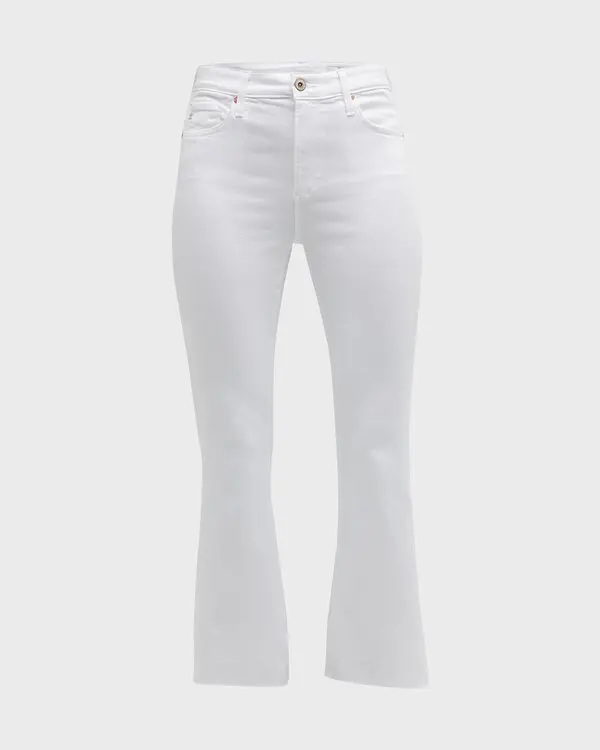 Ag Farrah Cropped Bootcut Jeans - Aesthetic White