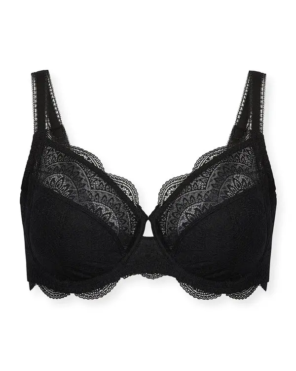 Simone Perele Karma Full Cup Support Lace Bra - Black