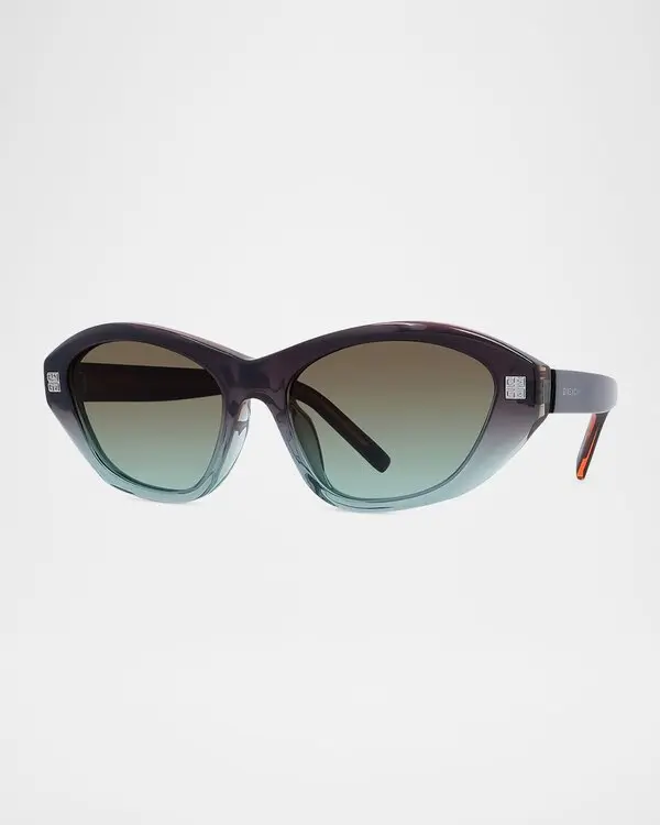 Givenchy 4g Logo Cat-eye Sunglasses - Dark Brownothergradient Brown