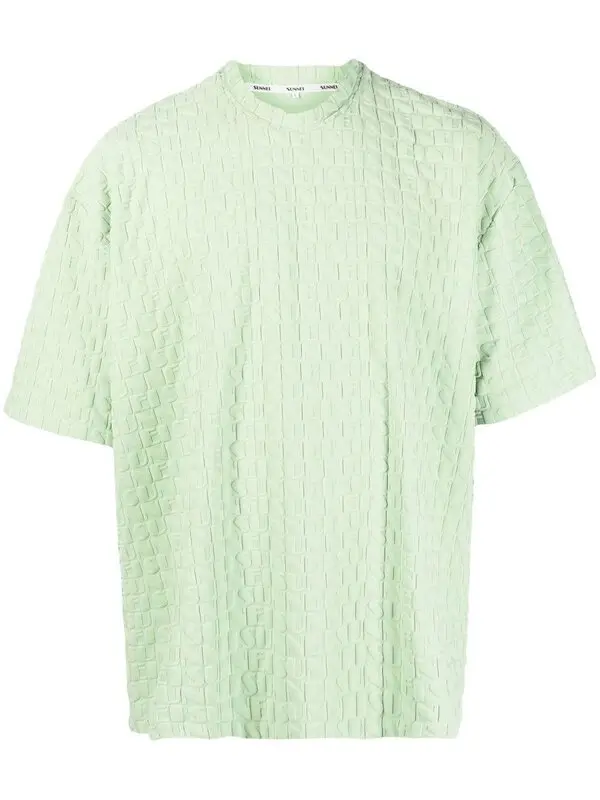 Sunnei Debossed-monogram T-shirt