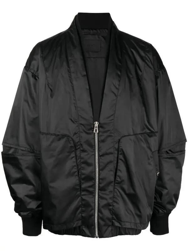 SONGZIO Collarless Double-neck Bomber Jacket