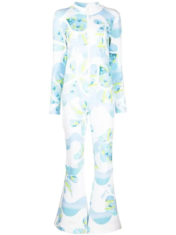 Cynthia Rowley Water-repellent Neoprene Ski Suit - Blue