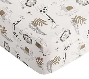 LEVTEX BABY Tanzania Safari Crib Fitted Sheet