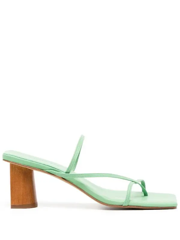 REJINA PYO Harley 65mm Square-toe Sandals - Green