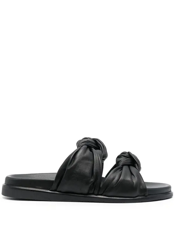 Dear Frances Calf Leather Flip Flops