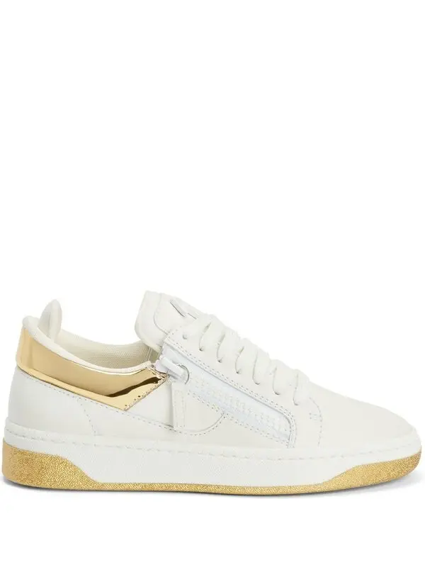 GIUSEPPE ZANOTTI Contrast-trim Sneakers - White
