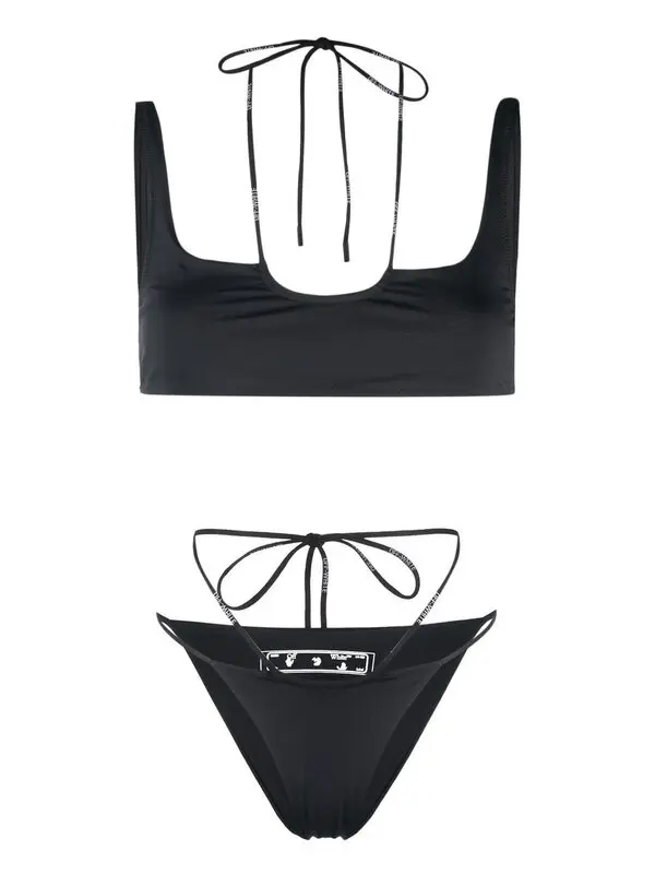 Off-White Logo-print Bikini Set