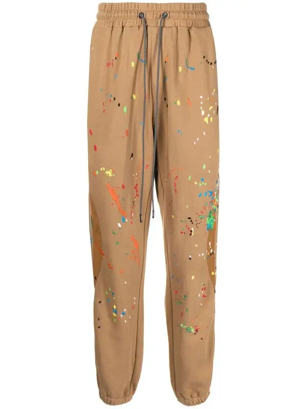 MOSTLY HEARD RARELY SEEN Warped Paint-embroidered Track Pants