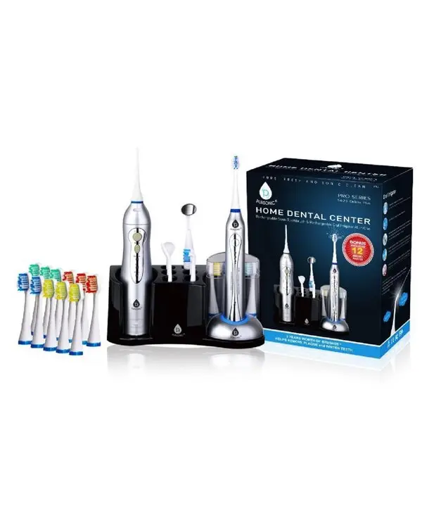 PURSONIC Rechargeable Electric Toothbrush And Rechargeable Water Flosser - Silver
