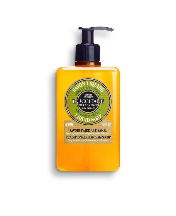 L'OCCITANE Shea Butter Liquid Hand Soap Enriched With Organic Verbena 16.90 Fl Oz - No Color