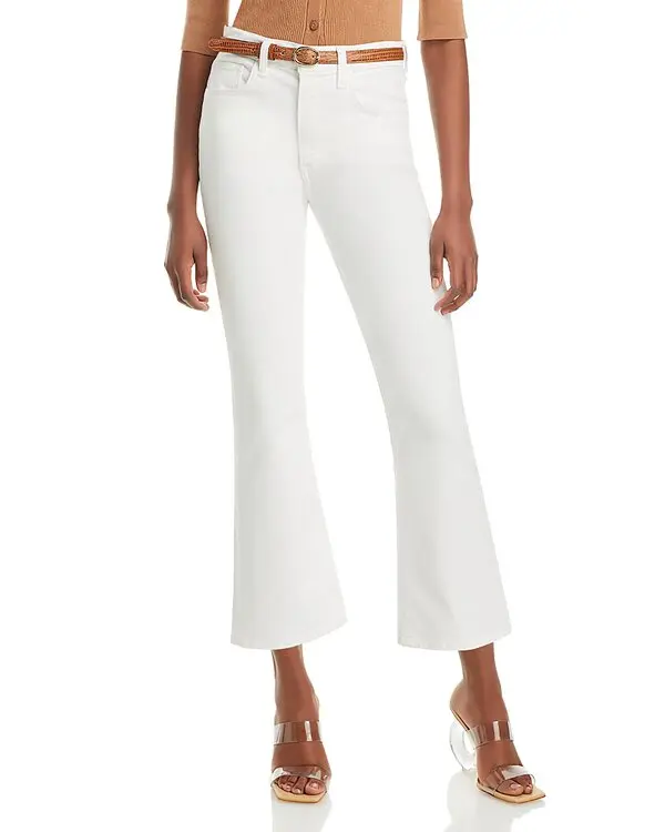 Joe's Jeans The Callie High Rise Cropped Flare Jeans - White