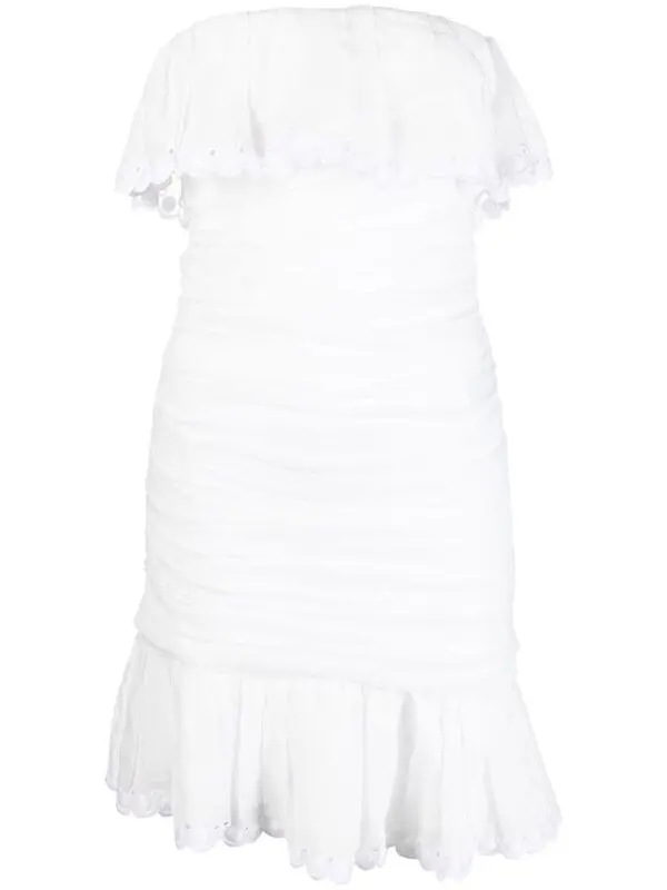 Isabel Marant Oxani Off-shoulder Mini Dress - White