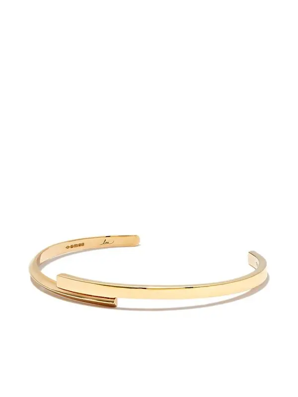 Lizzie Mandler 18kt Yellow Interrupted Knife Edge Cuff