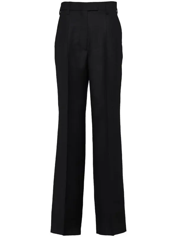Prada Triangle-logo Trousers - Black