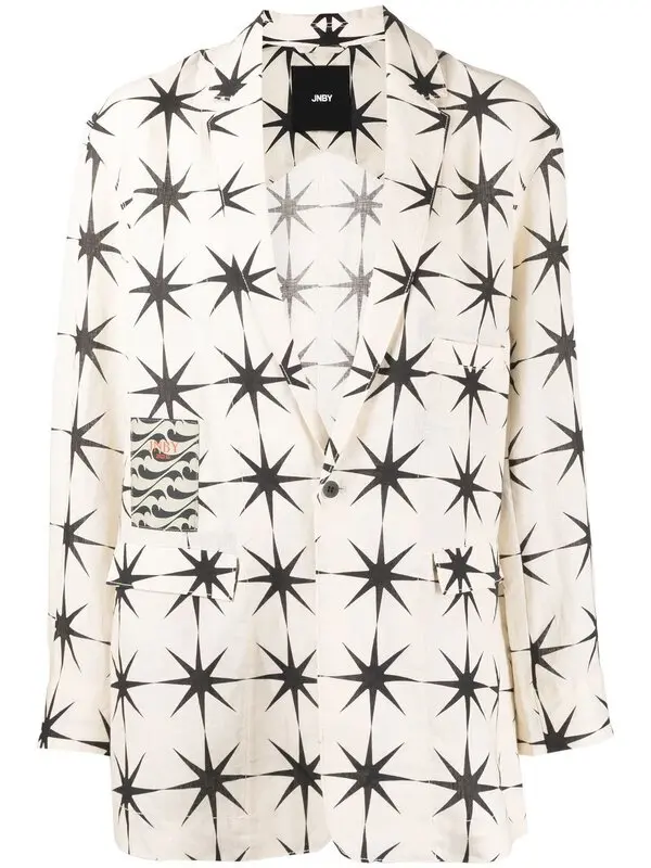 JNBY Printed Linen Blazer