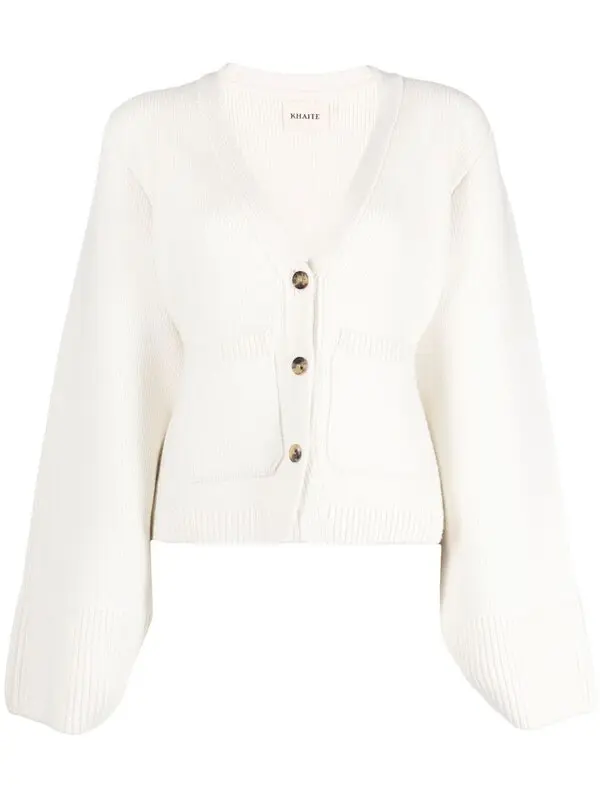 Khaite The Scarlet Cashmere Cardigan - White