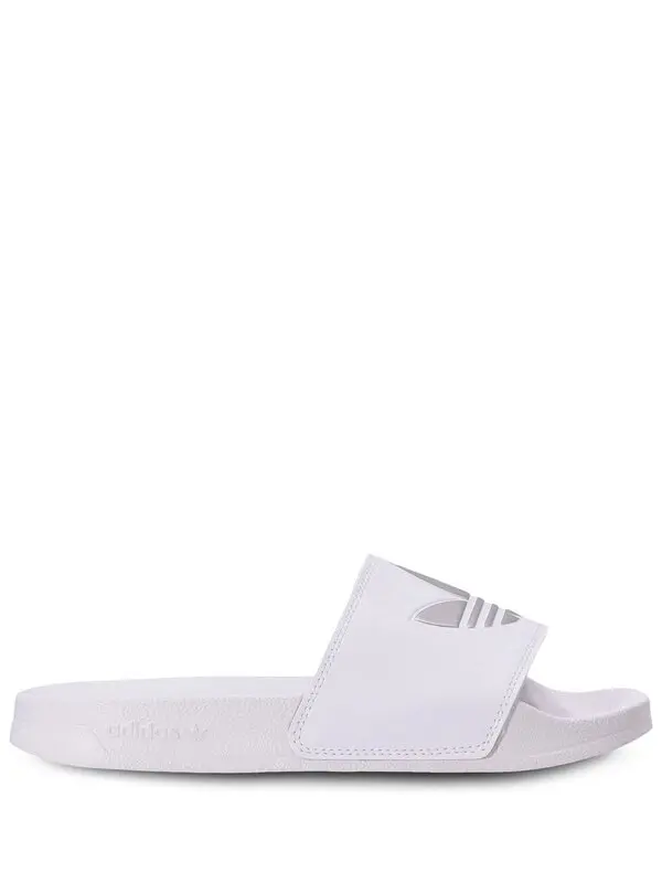 Adidas Adilette Lite Trefoil-logo Slides - White