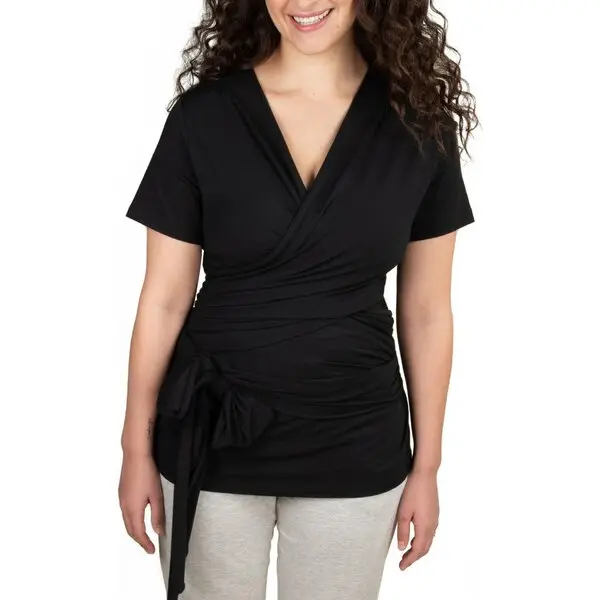 BRAVADO DESIGNS Skin-to-skin Wrap Top - Black