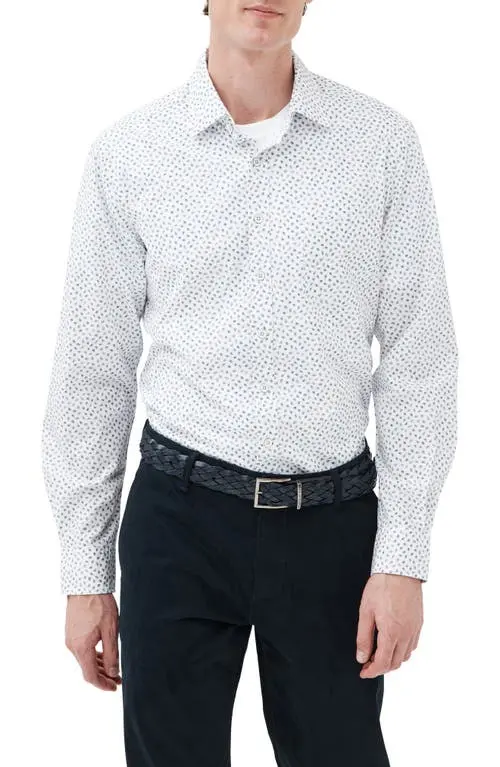 Rodd & Gunn Cove Road Leaf Print Button-up Shirt - Quartz