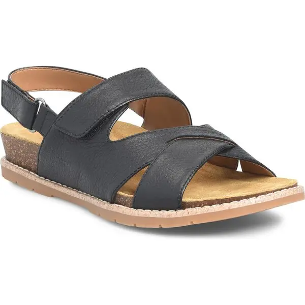 COMFORTIVA Genata Strappy Slingback Sandal - Black