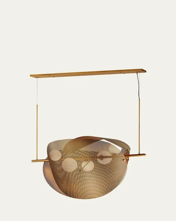 Studio M X Mat Sanders Chips 5-light Pendant Light - Natural Aged Brass