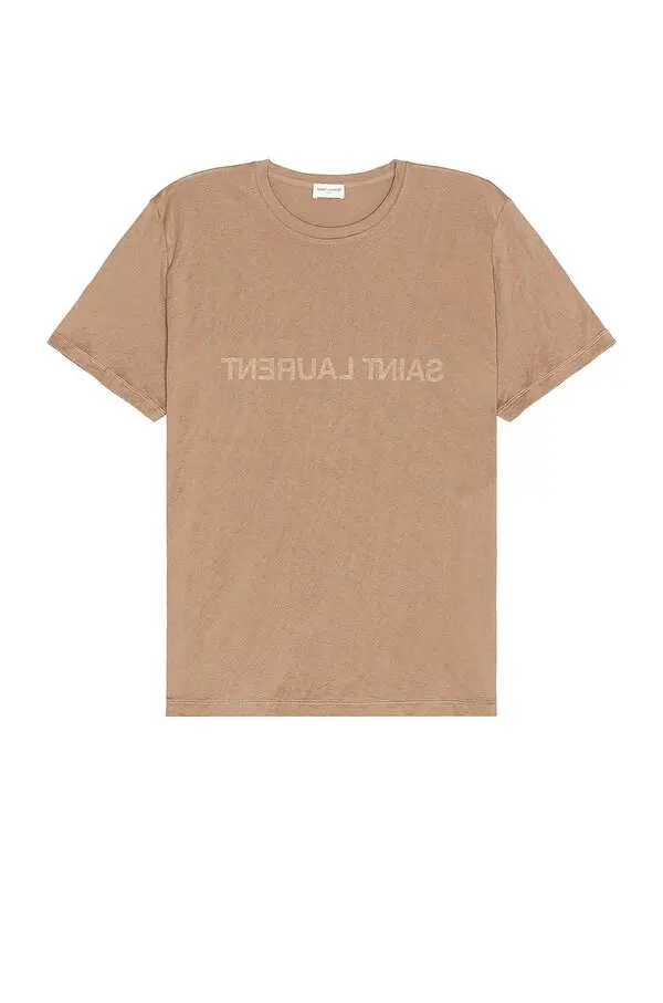 Saint Laurent T-shirt In Brown