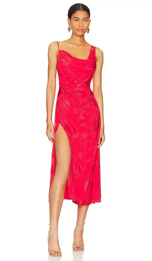 Buy For Love Lemons Ilana Midi Dress Red At 36% Off Editorialist