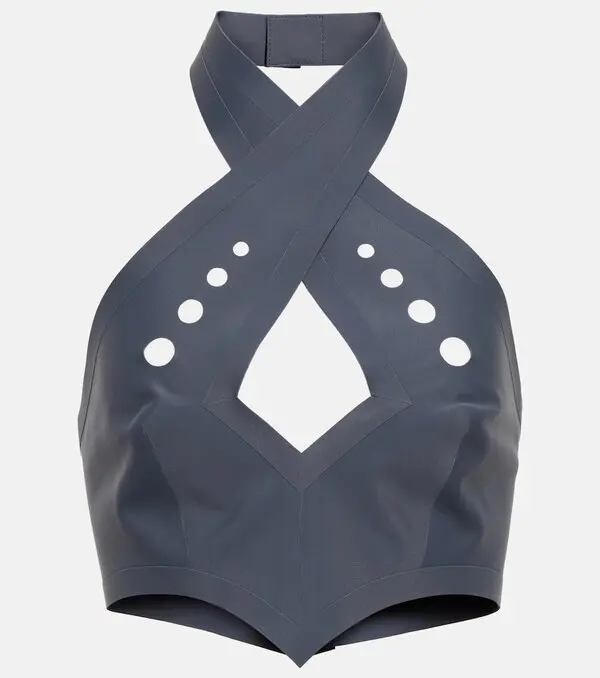 Jean Paul Gaultier Perforated Crop Top