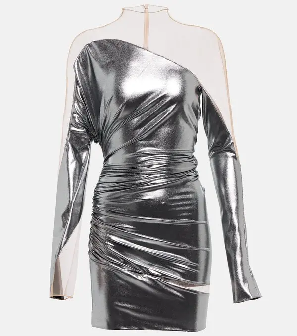 MUGLER Paneled Minidress