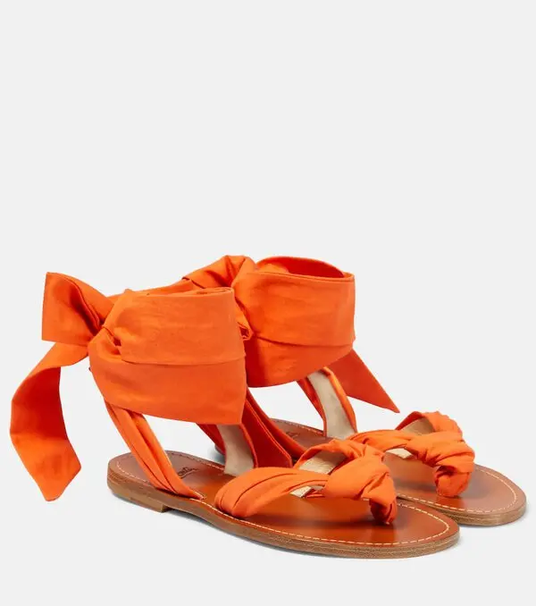 CHRISTIAN LOUBOUTIN Niloo Du Desert Sandals - Orange