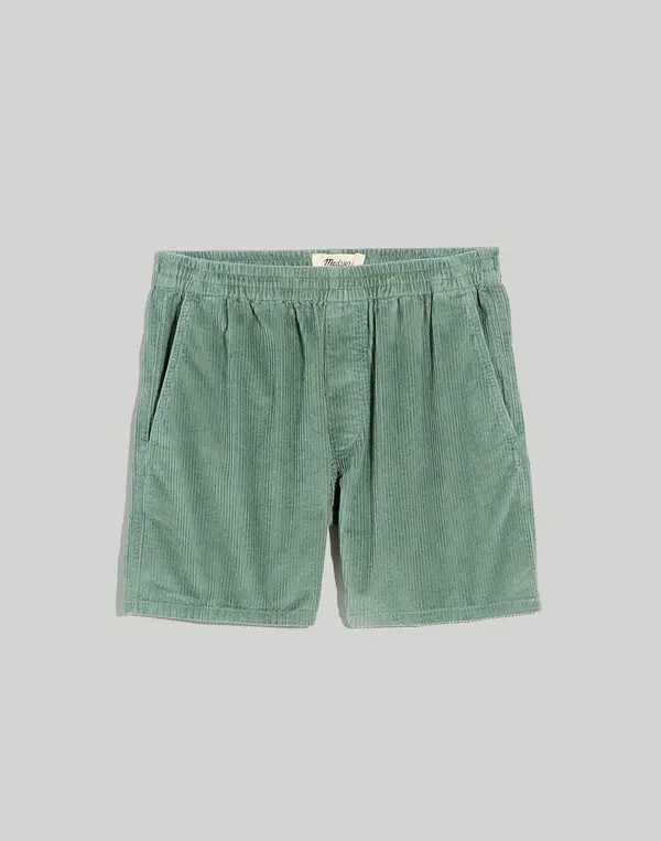 Madewell 5 1/2" Corduroy Everywear Shorts - Frosted Cypress
