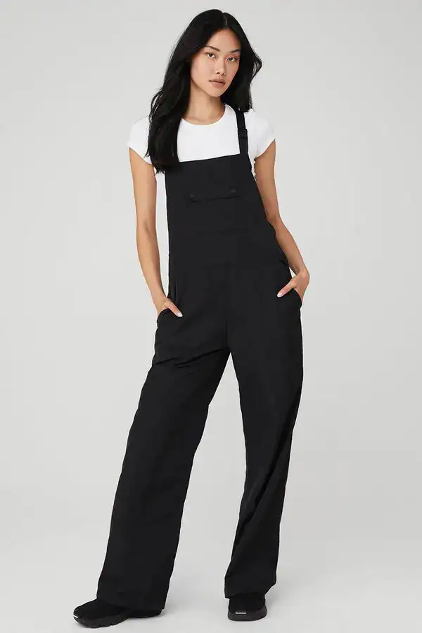 Alo Yoga Monterey Overalls - Black | Editorialist