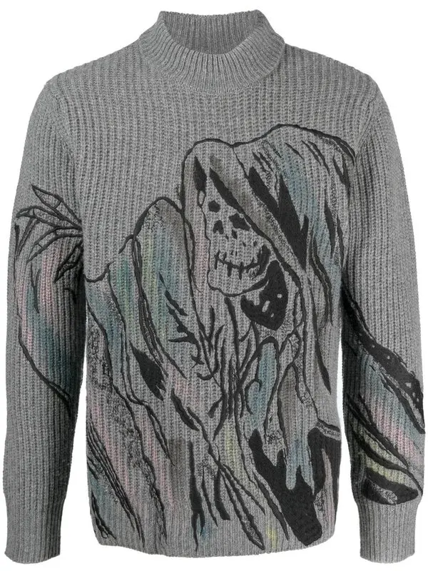 Amiri Graphic-print Knit Jumper
